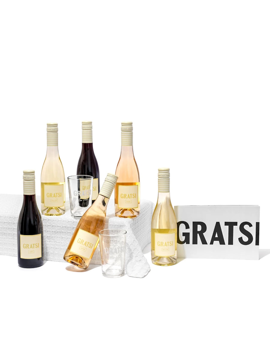 Gratsi Wine Sampler | Try Red, White, Rosé & Sparkling White in One Set
